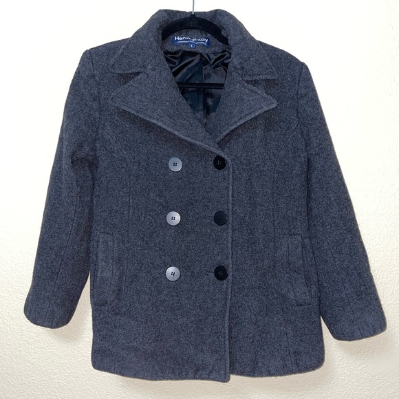 Herman Kay | Jackets & Coats | Vintage Herman Kay Womans Gray Wool Coat ...